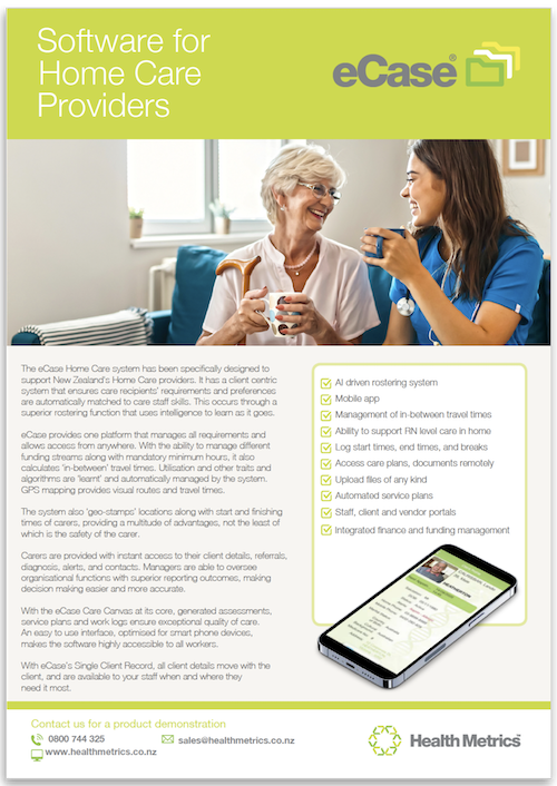 NZ Home Care Flyer Download